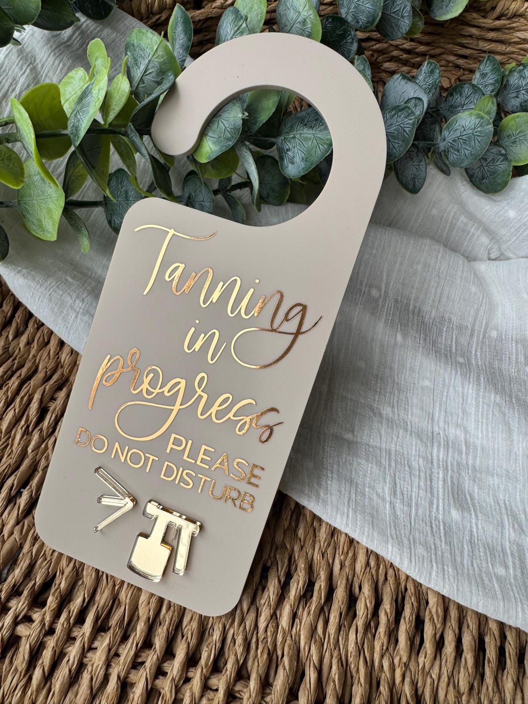 Spray Tan in Session Sign: Acrylic Salon Door Hanger - Etsy