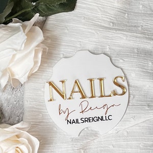 Nail Technician, Beauty Salon Prop, Nailfie Disc, Acrylic, Business ...