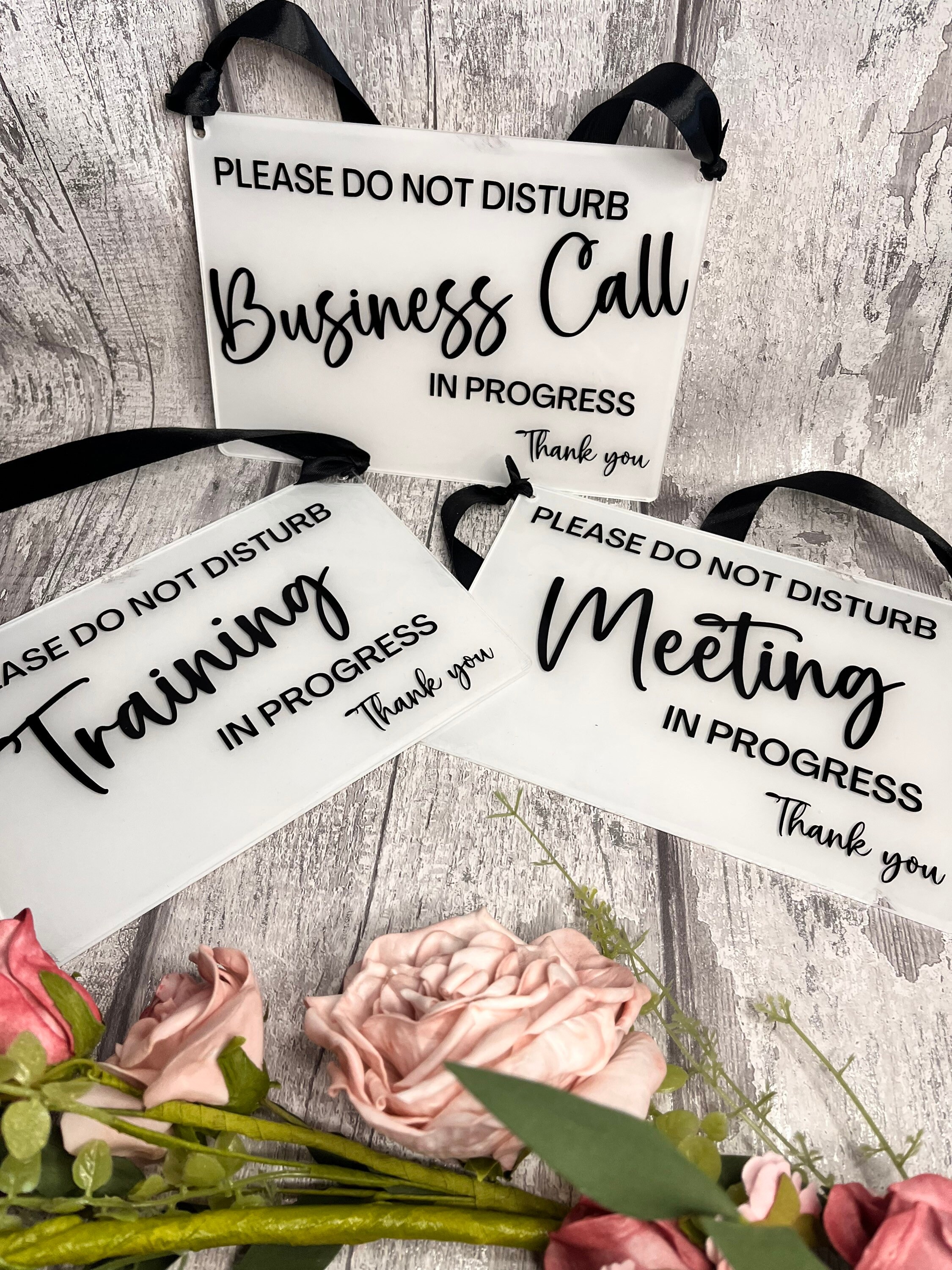 Please Do Not Disturb Meeting in Progress Acrylic Hanging - Etsy