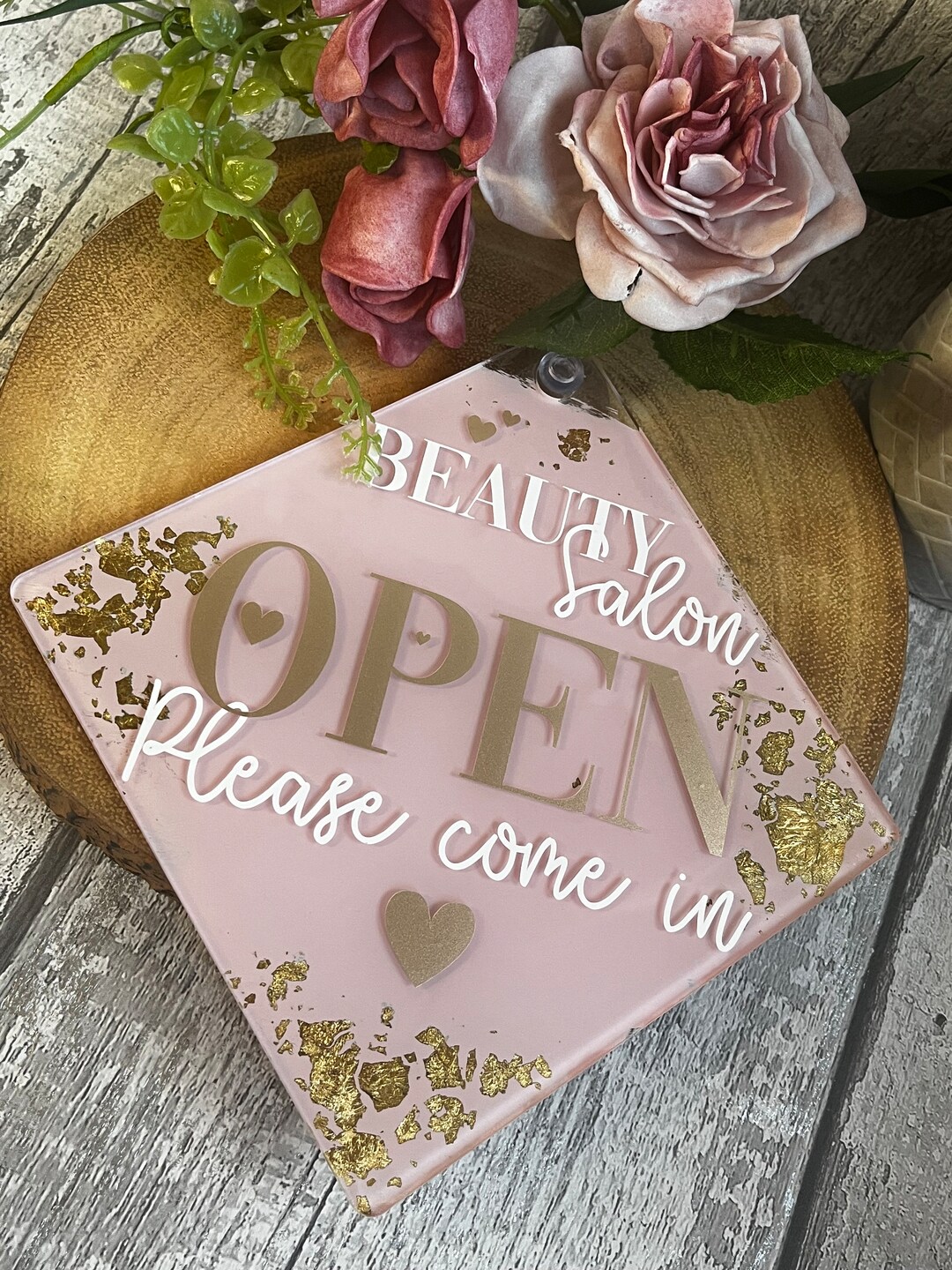 Acrylic Suction Sign for Shop Front Windows Doors . Salon is - Etsy