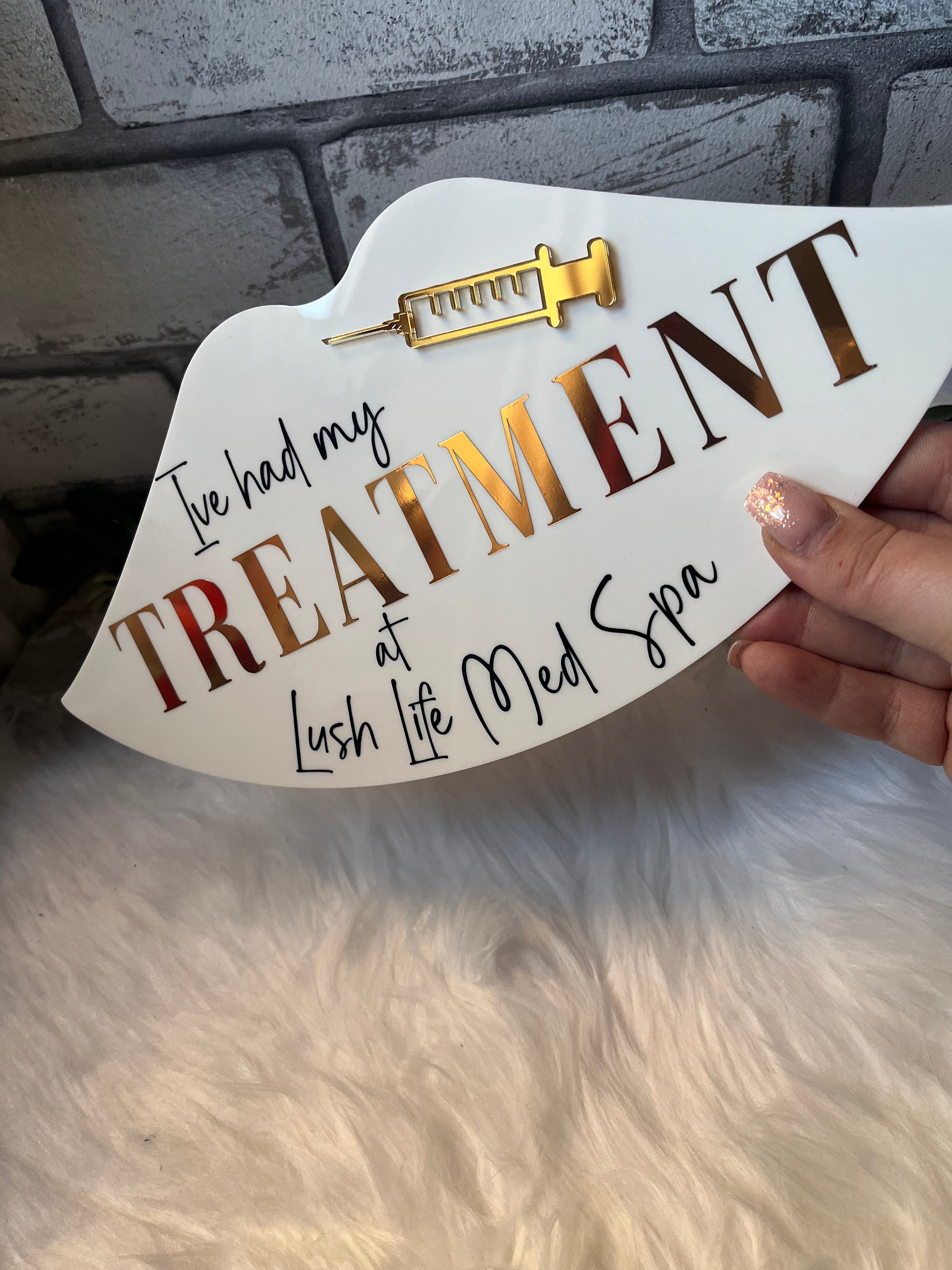 Acrylic Lip Shape Sign, Aesthetic Treatment, Treatment Sign, Lip Filler ...