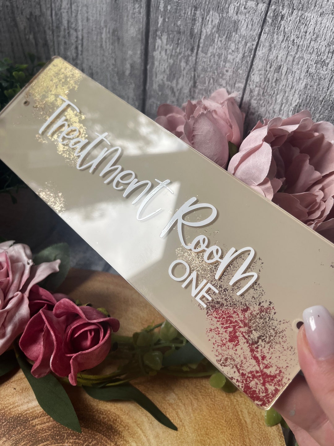 Salon Door Beauty Room Treatment Room One Sign, Custom Room Sign ...