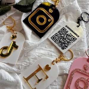 Business Qr Keyrings, for Beauty, Lash Techs, Nail Techs, Aesthetic ...