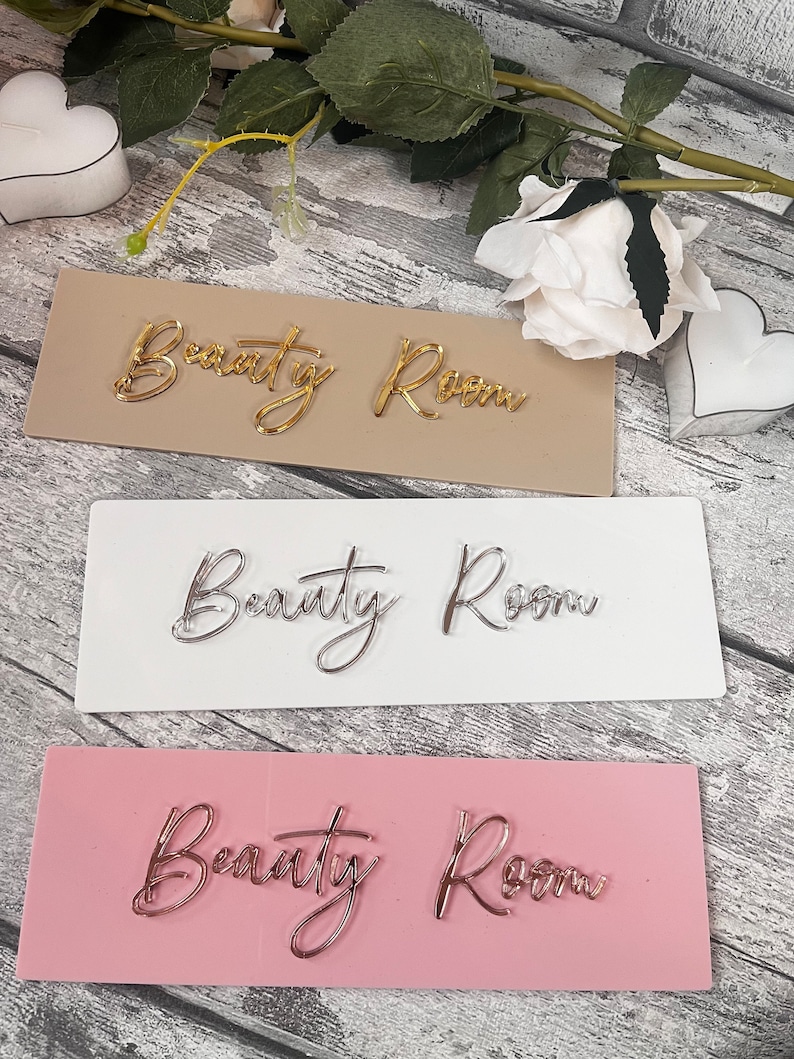 3D Acrylic Beauty Room Door Sign - Salon Decor - Etsy