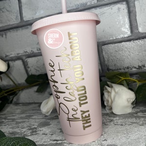 Lash Tech Cold Cup Gift, Lash Boss, Eyelash Artist Drinks Cup ...