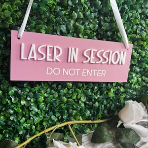 In Session Door Hanging Sign, Salon Busy Sign, Room in Use, Waxing Sign ...