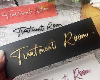 Door Hanger - Treatment in Progress | Acrylic | Sign | Salon - Etsy