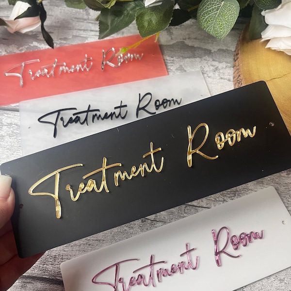 Gold Treatment Room Sign - Etsy