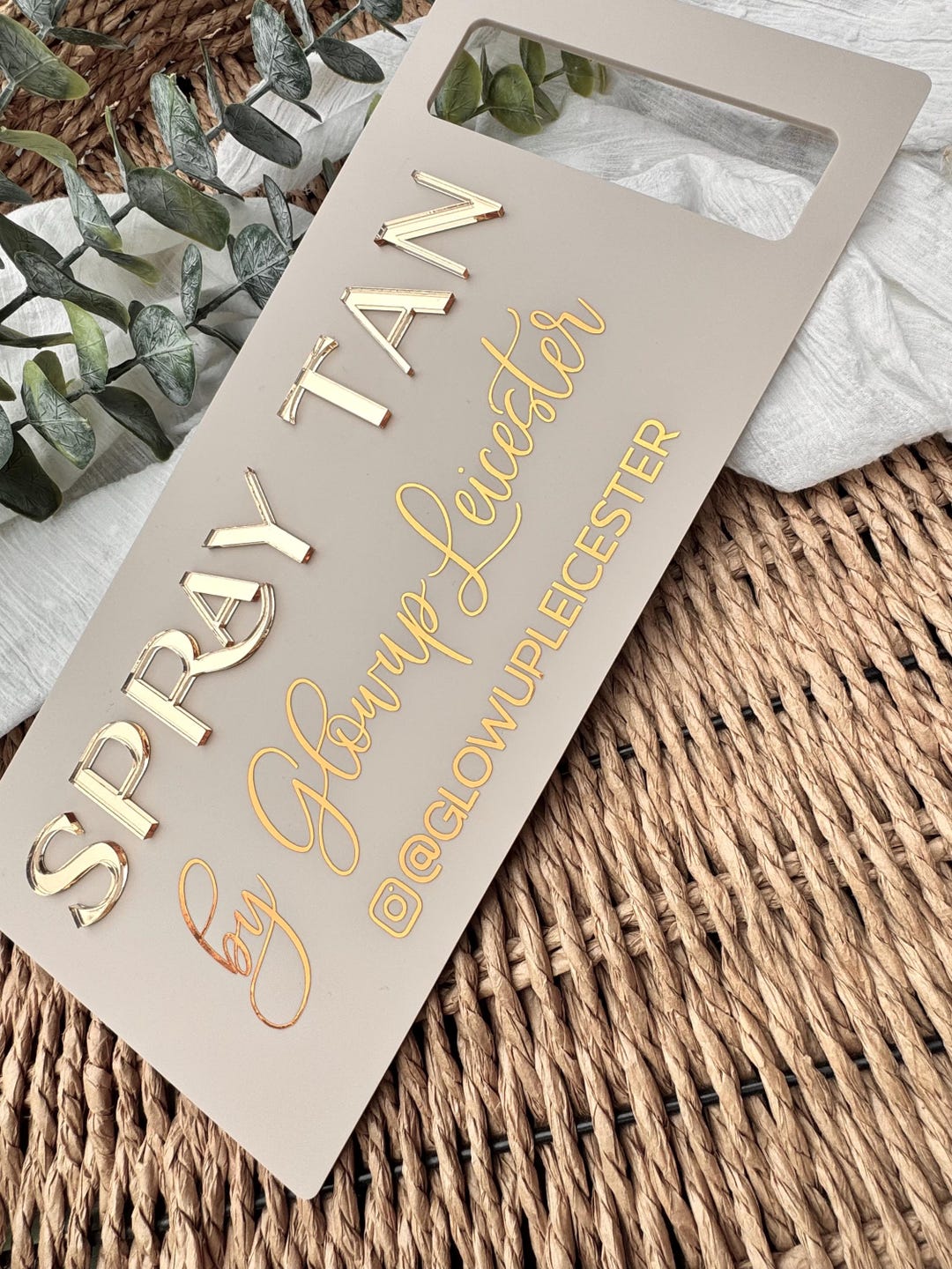 Personalized Spray Tan Prop Paddle: Salon Decor, Social Media Photo ...