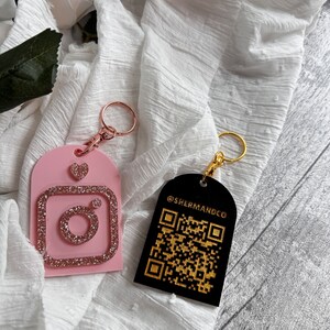Business Qr Keyrings, for Beauty, Lash Techs, Nail Techs, Aesthetic ...
