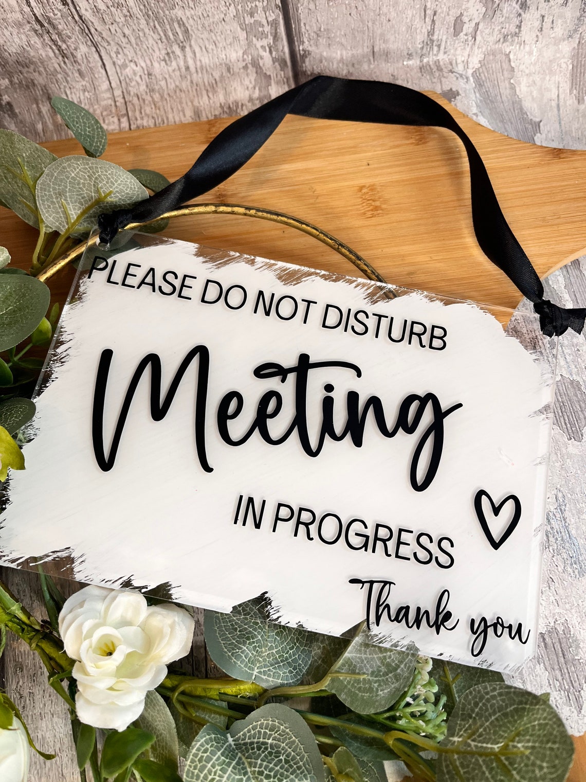 Please Do Not Disturb Meeting in Progress Acrylic Hanging - Etsy