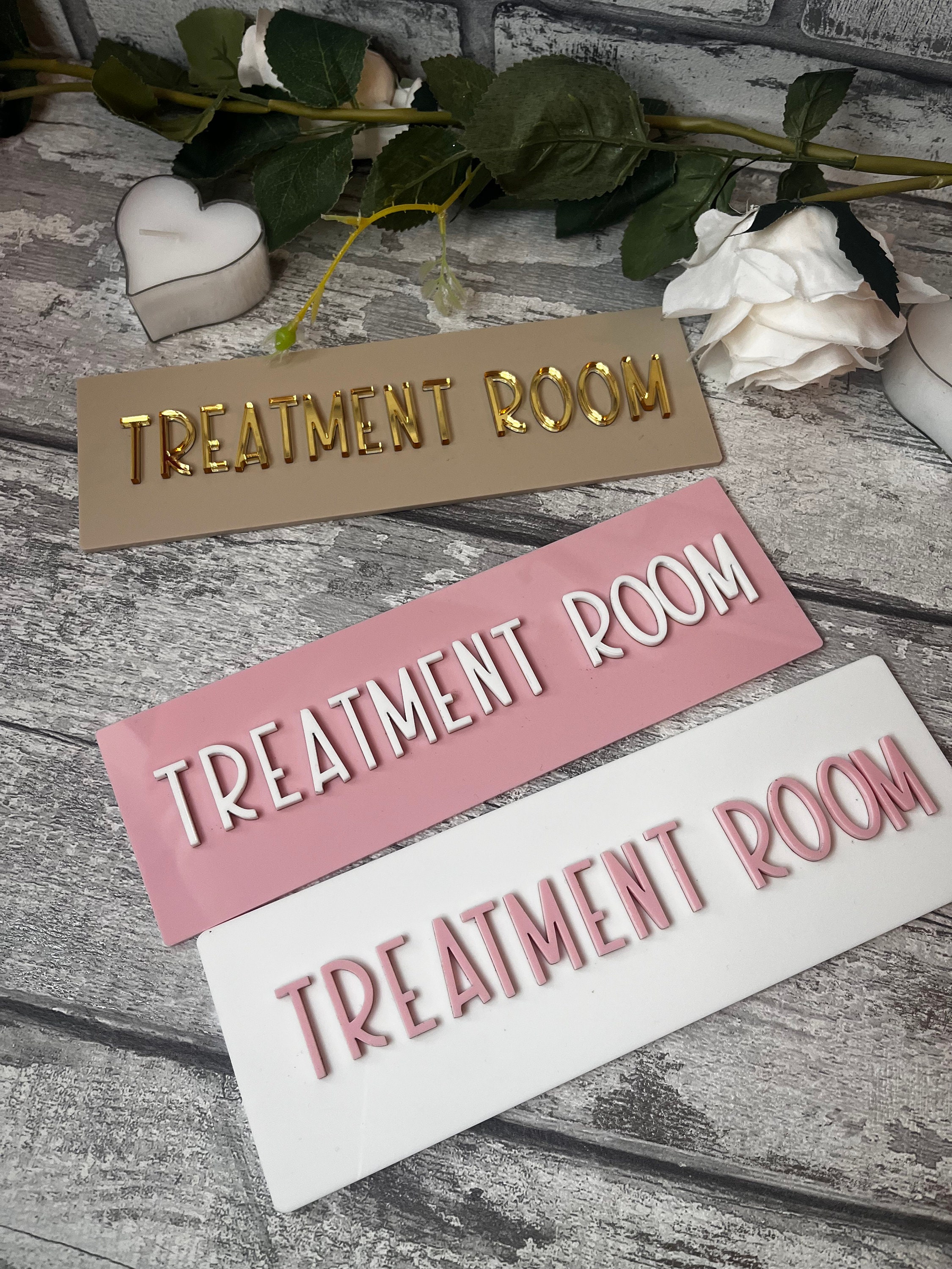 3D Acrylic Salon Toilet Door Sign: Custom Beauty Room Plaque - Etsy UK