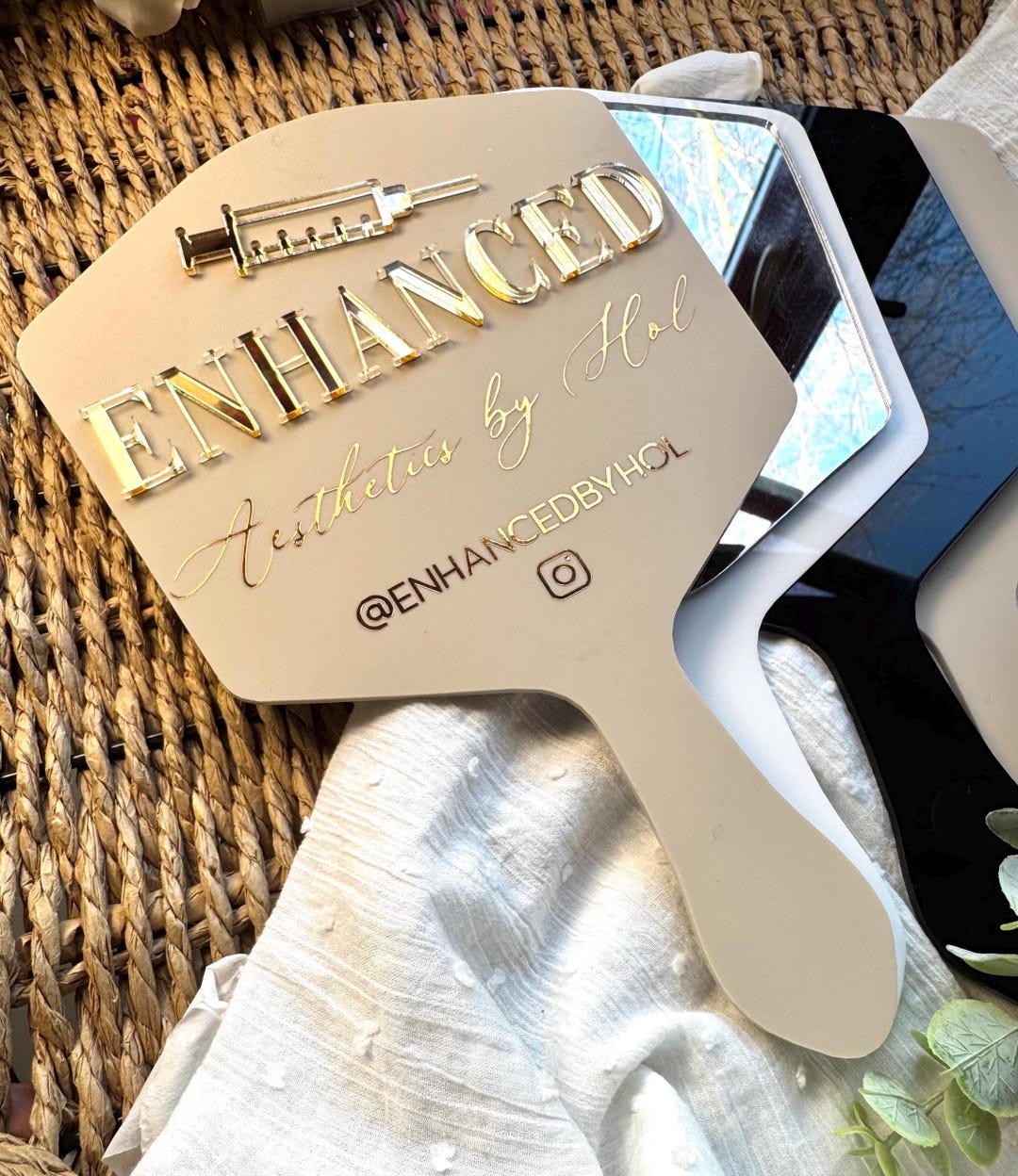 Large Aesthetician Mirror, Enhanced By, Aesthetic Salon Decor, Facial ...