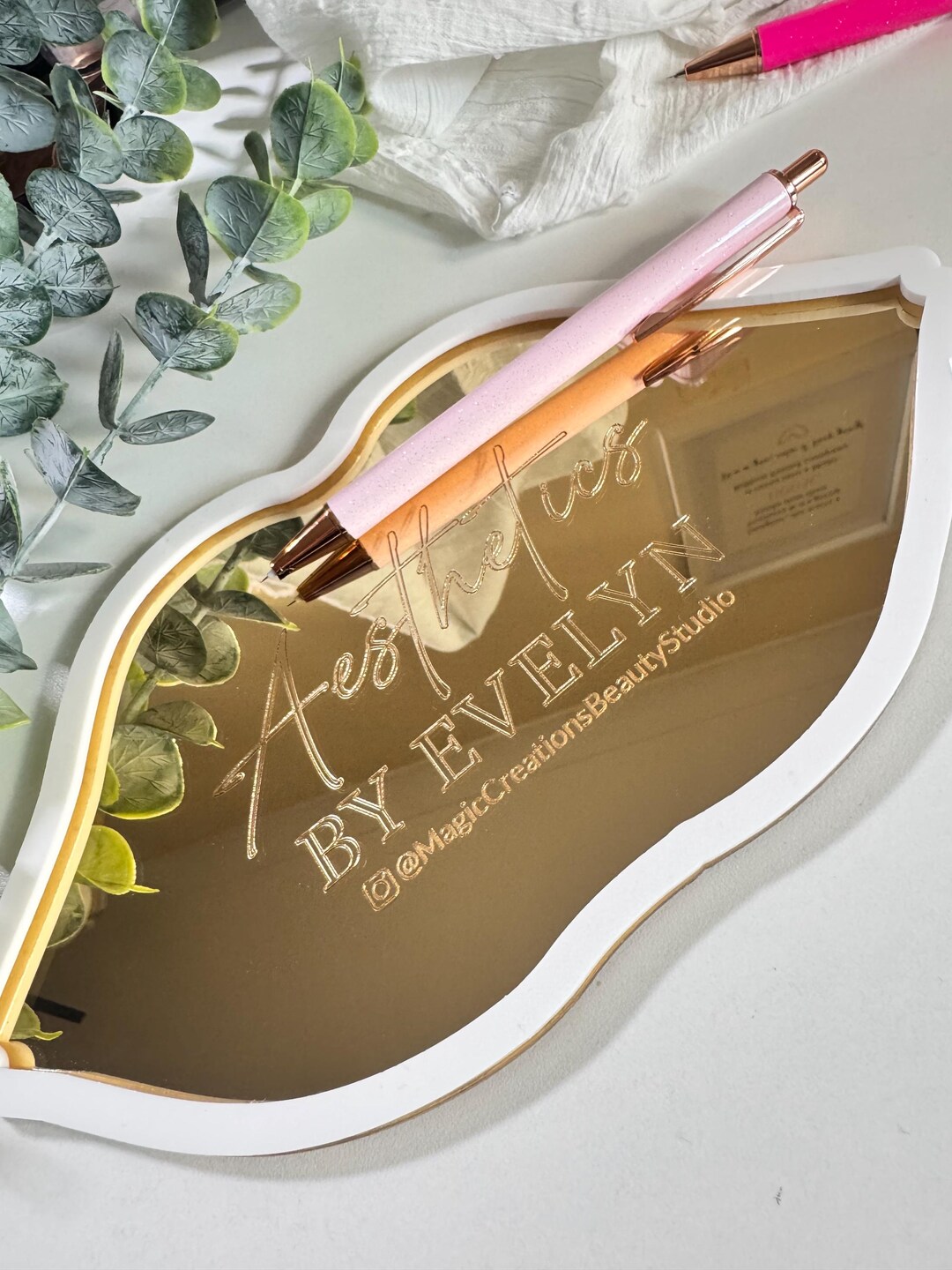 Acrylic Lip Shape Aesthetics Tray, Treatment Sign, Lip Filler Gift ...