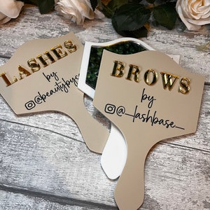 Eyebrow Technician Prop and Mirror, Lash Tech Face Paddle Gift, Lash ...