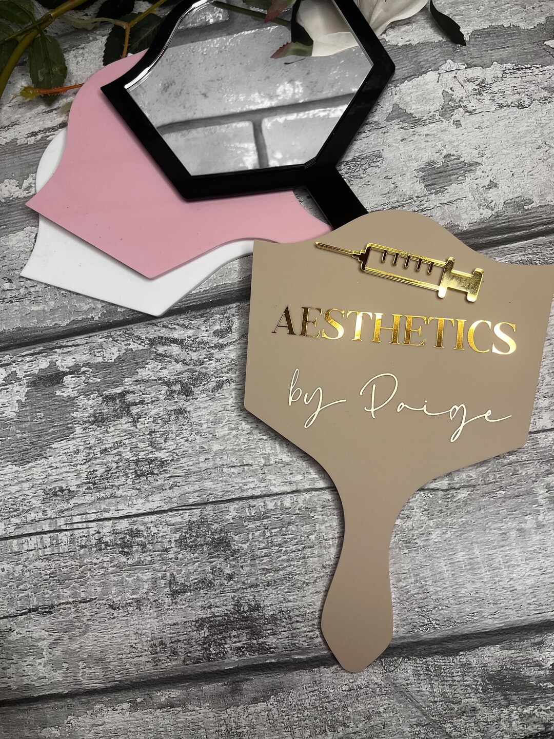 Aesthetician Mirror, Lip Filler Face Paddle Gift, Aesthetic Salon Decor ...