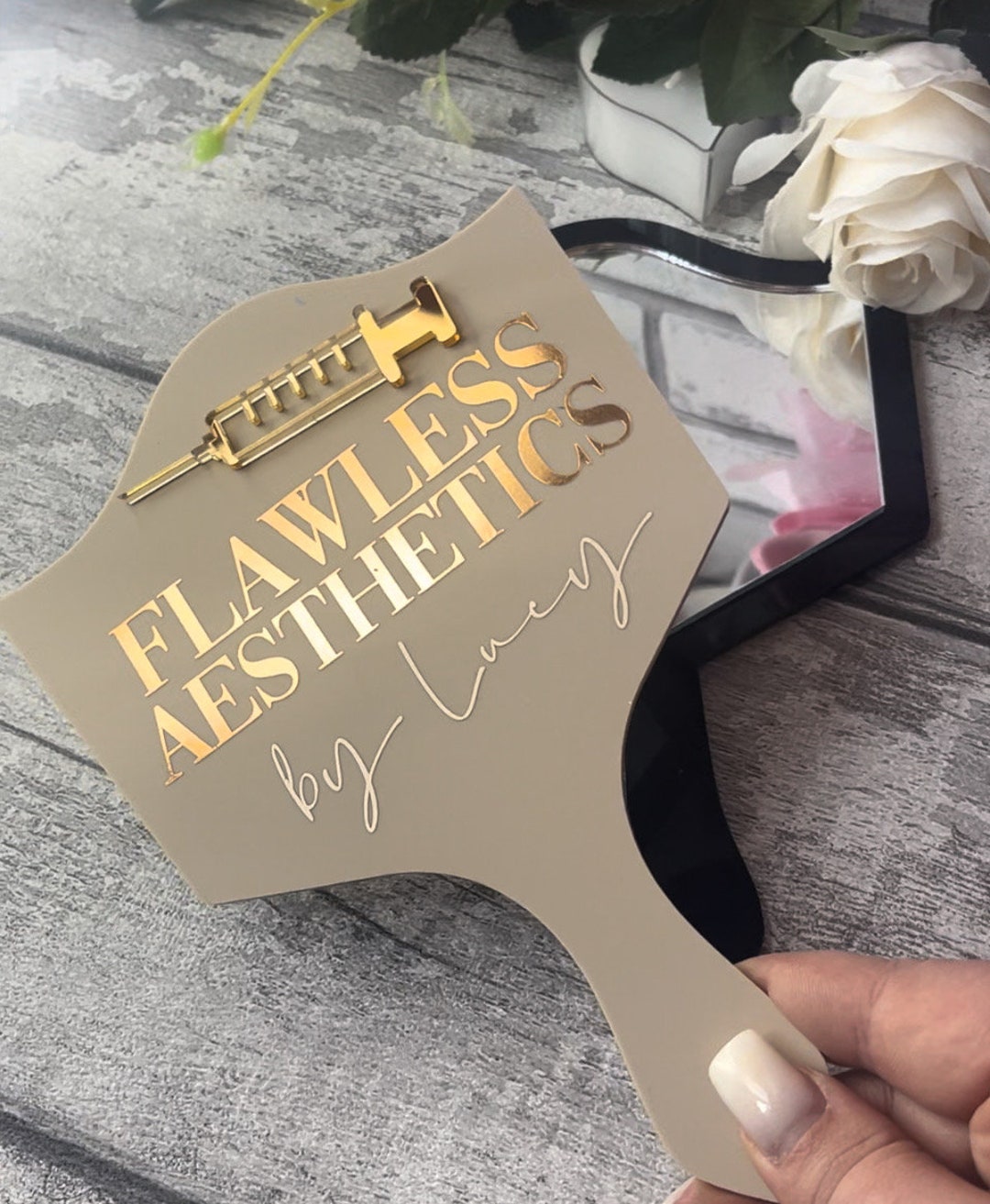 Aesthetician Mirror, Lip Filler Face Paddle Gift, Aesthetic Salon Decor ...