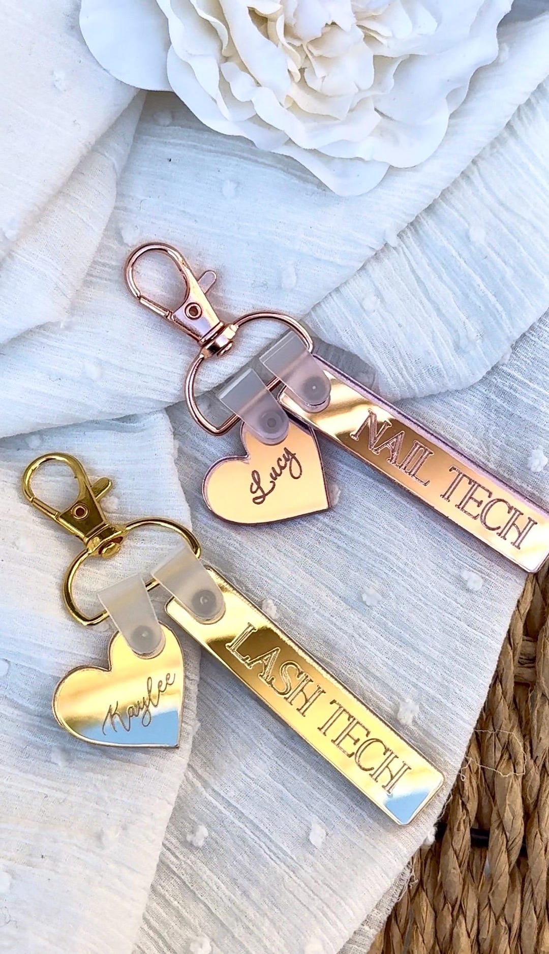 Personalized Engraved Keychain: Acrylic Custom Name Keyring - Etsy