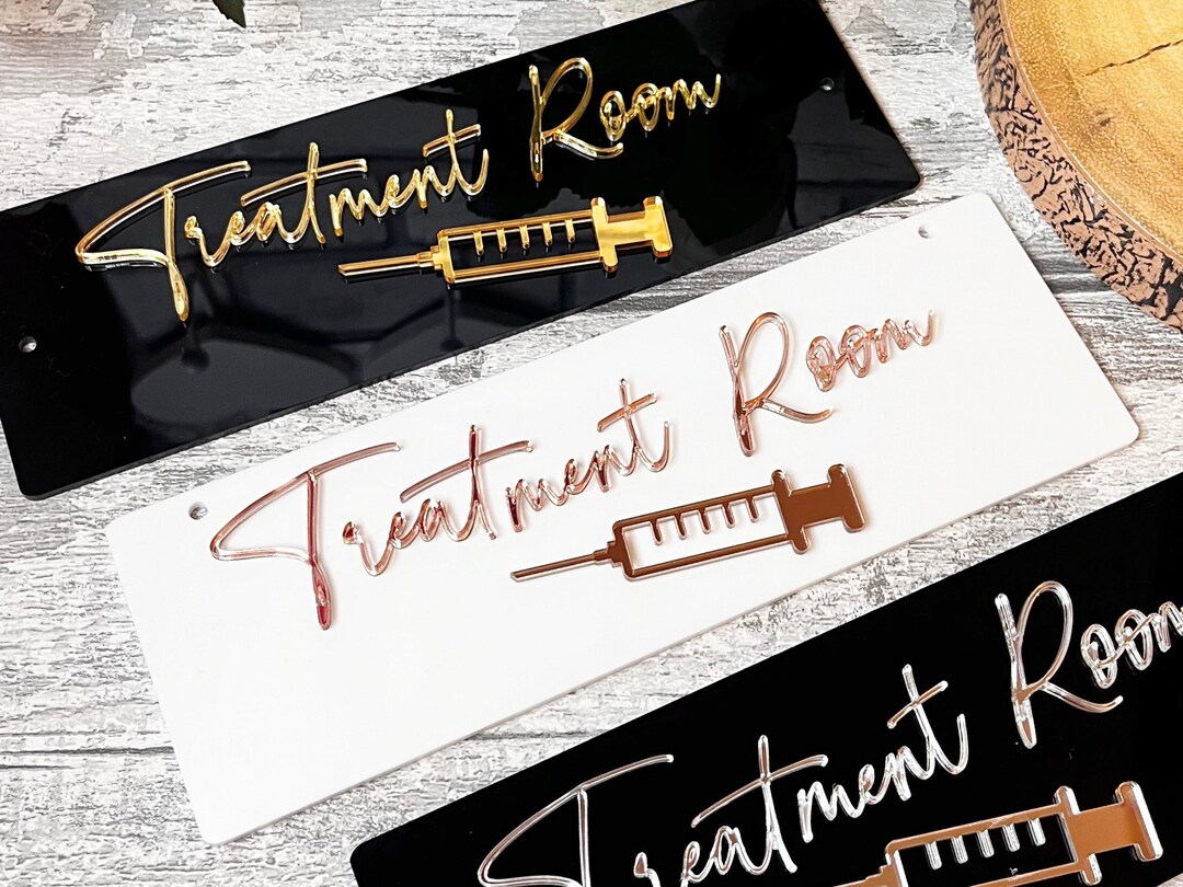 3d Aesthetics Treatment Room Door Sign, Beauty Room Plaque, Toilet ...