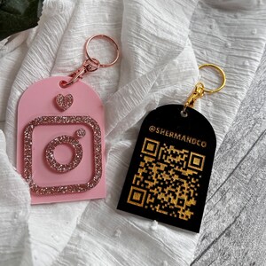 Business Qr Keyrings, for Beauty, Lash Techs, Nail Techs, Aesthetic ...