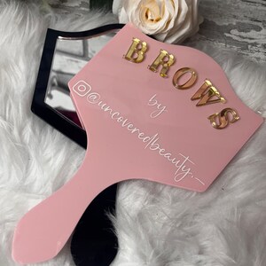 Personalized Brow Technician Handheld Mirror: Lash Brow Tech Salon ...
