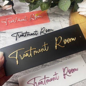 3d Salon Door Plaque, Treatment Room Door Sign, Beauty Room Sign ...