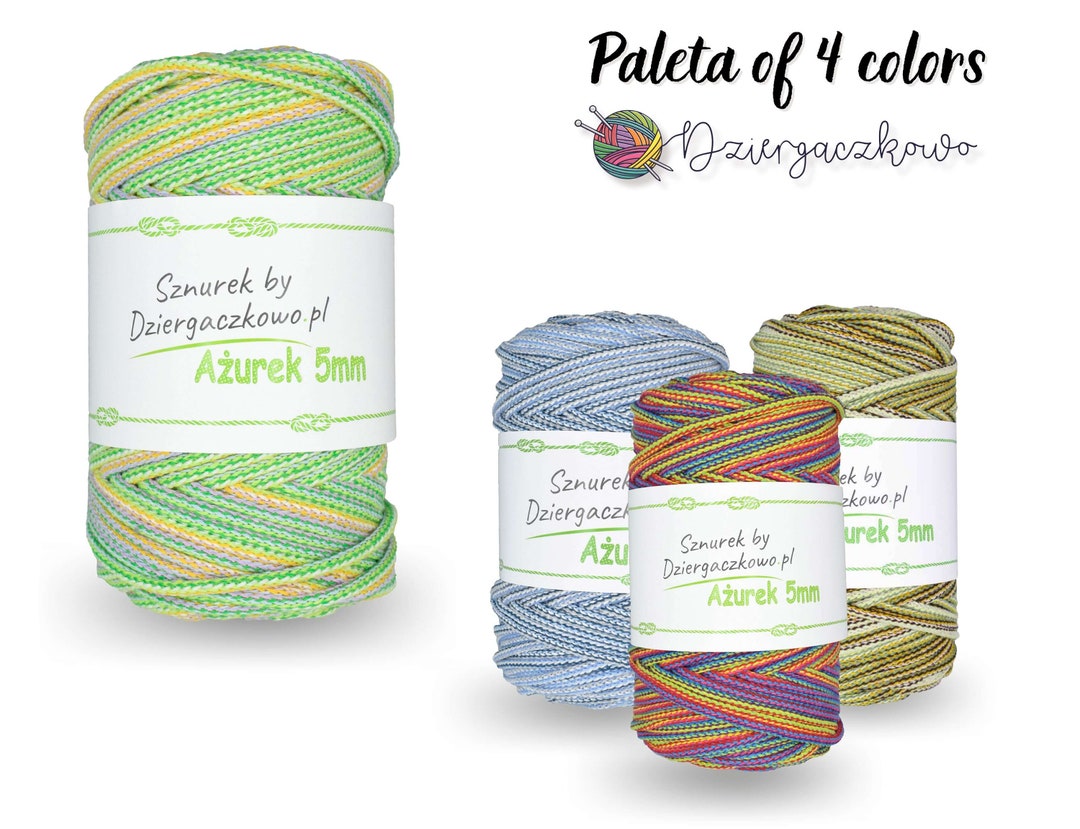 5mm Braided Cotton Cord Skein, 100m/109 Yd, 65+ Colors, Macrame Rope ...