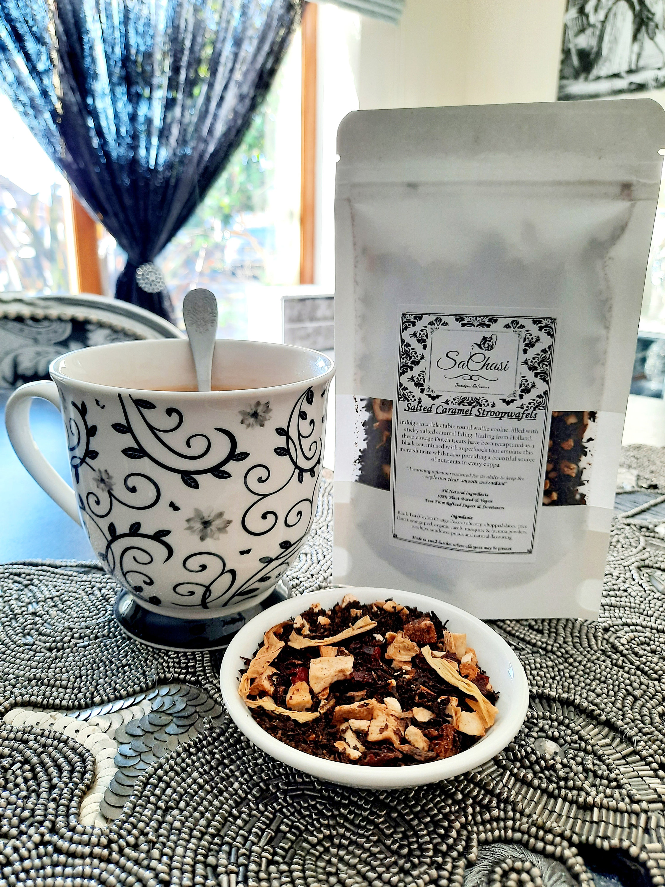 SALTED CARAMEL TEA Stroopwafels Black Tea Blend Loose-leaf Dessert Tea ...