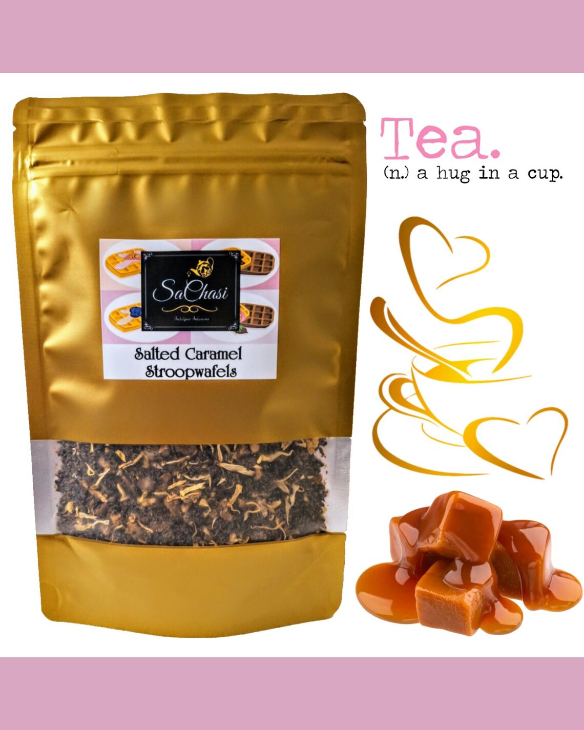 SALTED CARAMEL TEA Stroopwafels Black Tea Blend Dutch Treat Reimagined ...