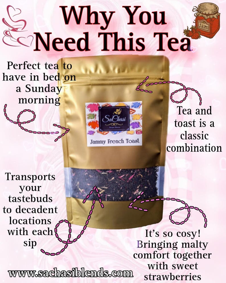 JAMMY TOAST TEA | Yorkshire Black Tea Blend, Tastes Like Strawberries ...