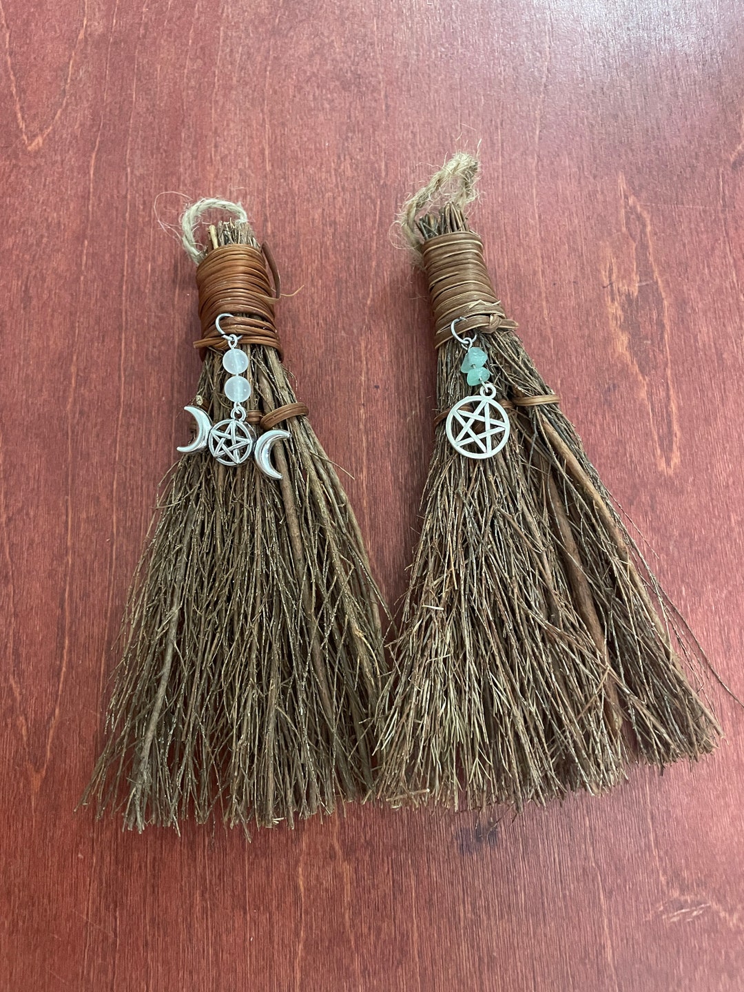 Crystal Cinnamon Broom, Cinnamon Besom, Mini Cinnamon Besom, Crystal Witch Broom, Crystal Besom ...