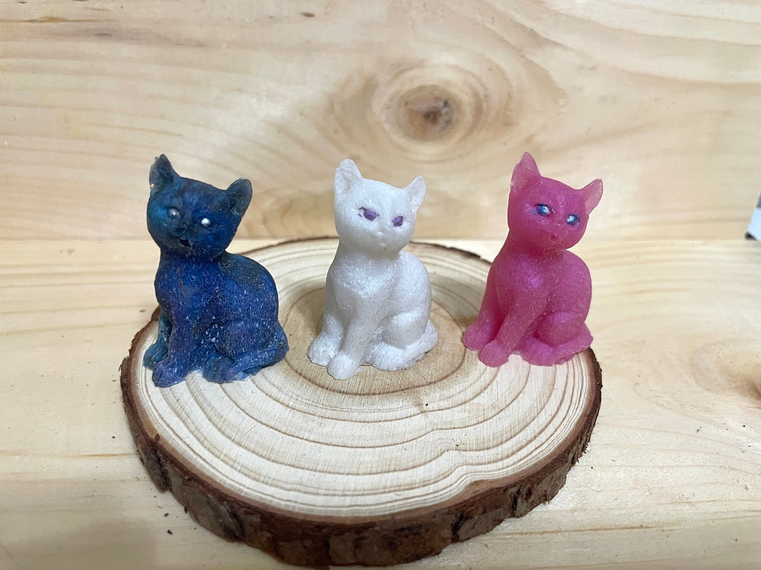 Mini Resin Cat Figurine Resin Cat Necklace Custom Mini Cat - Etsy