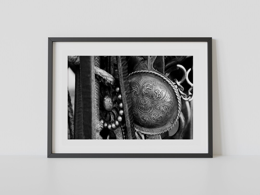 Black and White Western Tack Photo - DIGITAL Image With Three Ratios ...