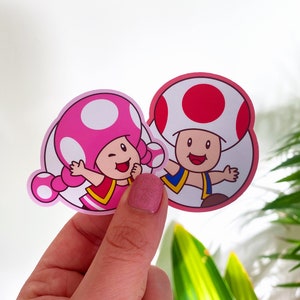 Super Mario Sticker Pack Set of 8 Mario, Luigi, Bowser, Yoshi, Toad ...