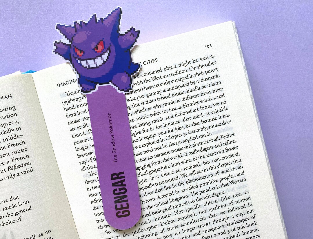 Gengar - Pixel Bookmark - Etsy