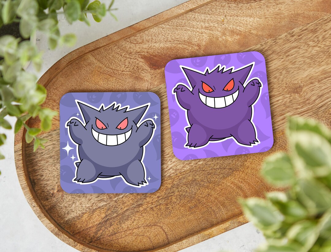 Gengar & Shiny Gengar Coasters Gen 1 - Etsy