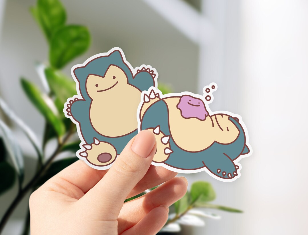 Snorlax Ditto Stickers - Etsy
