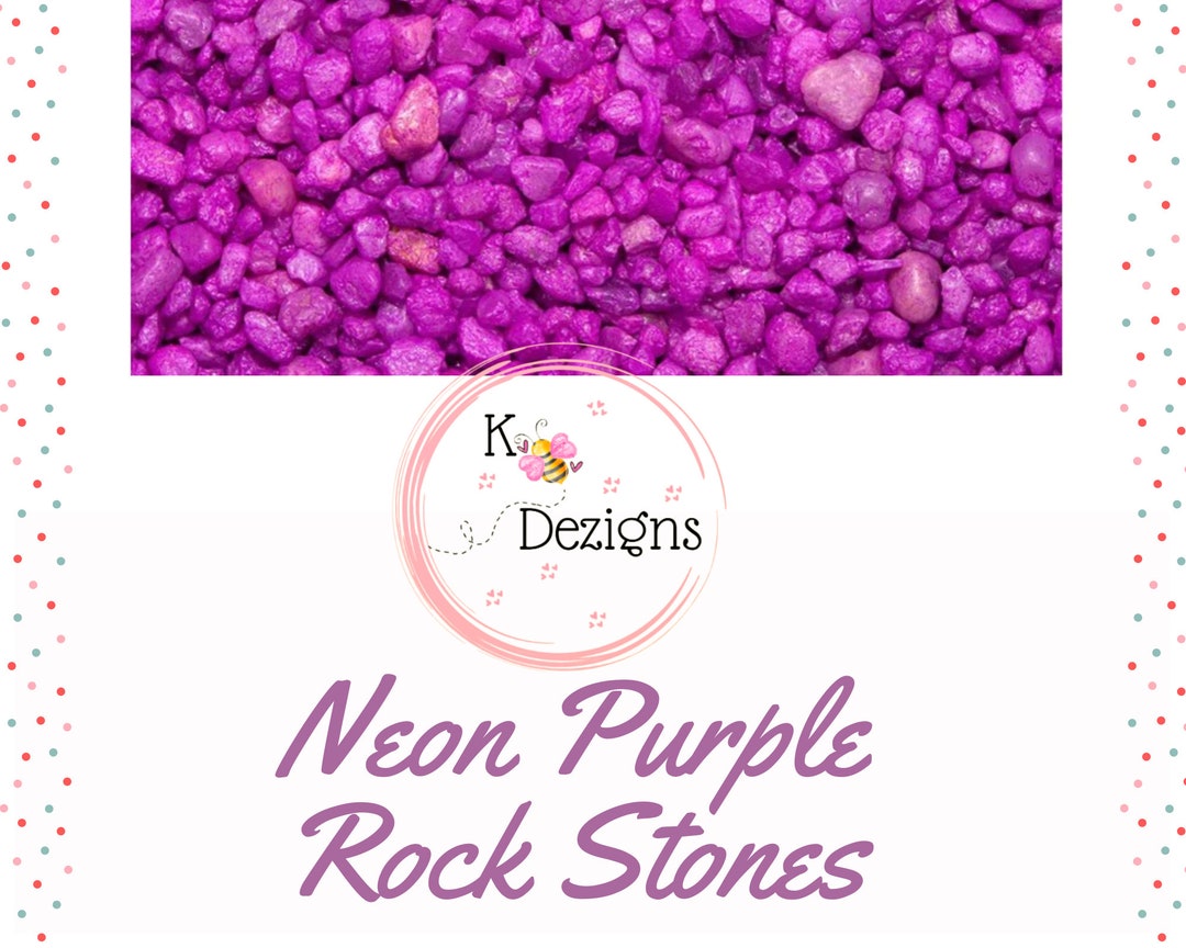 Neon Purple Rock Chips 2oz, 4oz, Decorative Stones Inlays Resin Craft ...
