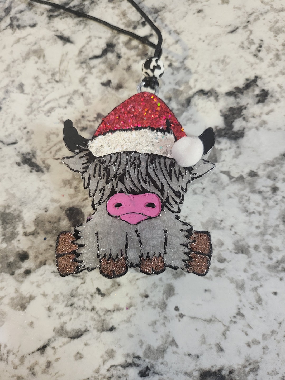 Custom Car Freshie, Western, Highland Cow, Christmas, Freshie, Gift ...