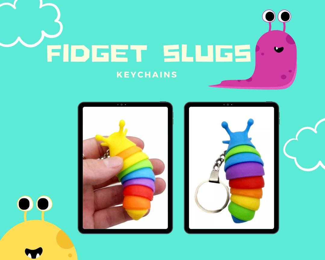 Fidget Stress Relief. Toy. Small Finger. Slug Fidget. Slug - Etsy