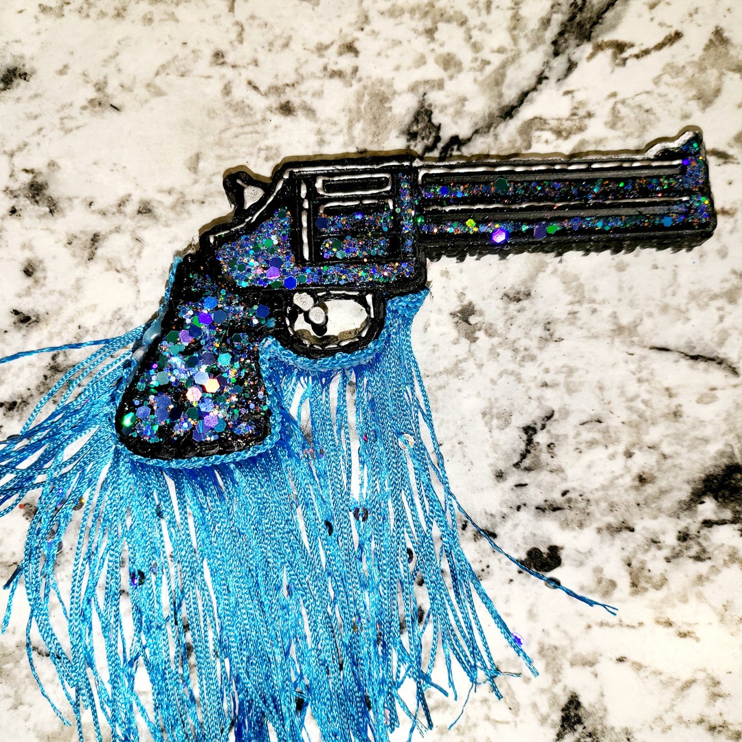 Pistol Car Freshie, Western, Revolver, Glitter, Cute, for Her, Birthday ...