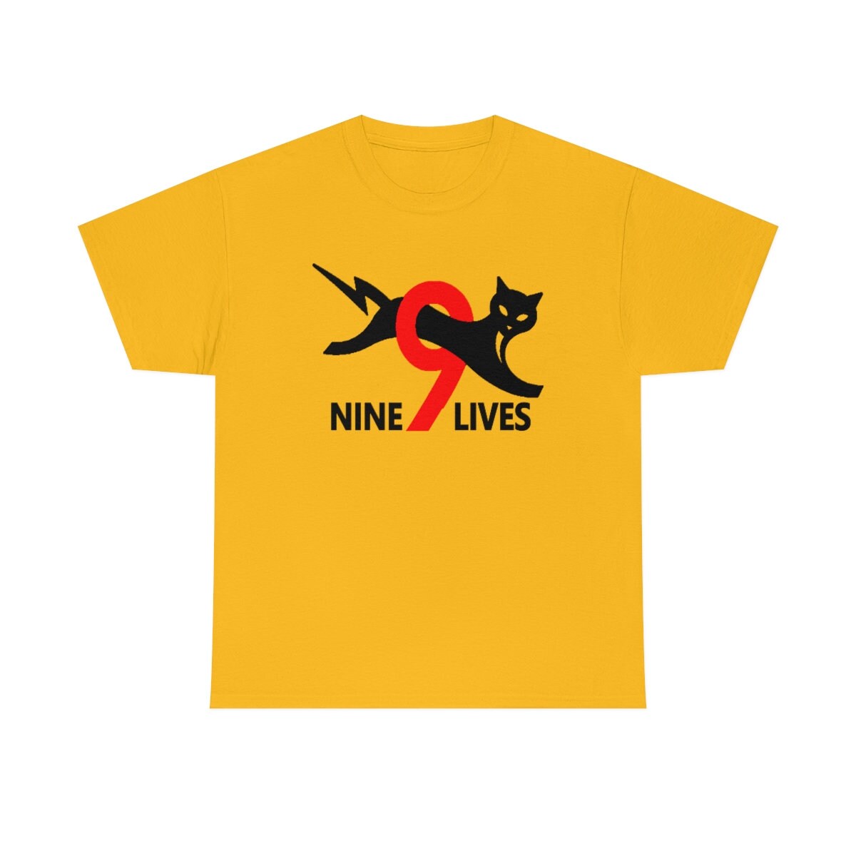 Nine Lives Cat Paka Power Everready Heavy Cotton Tee - Etsy