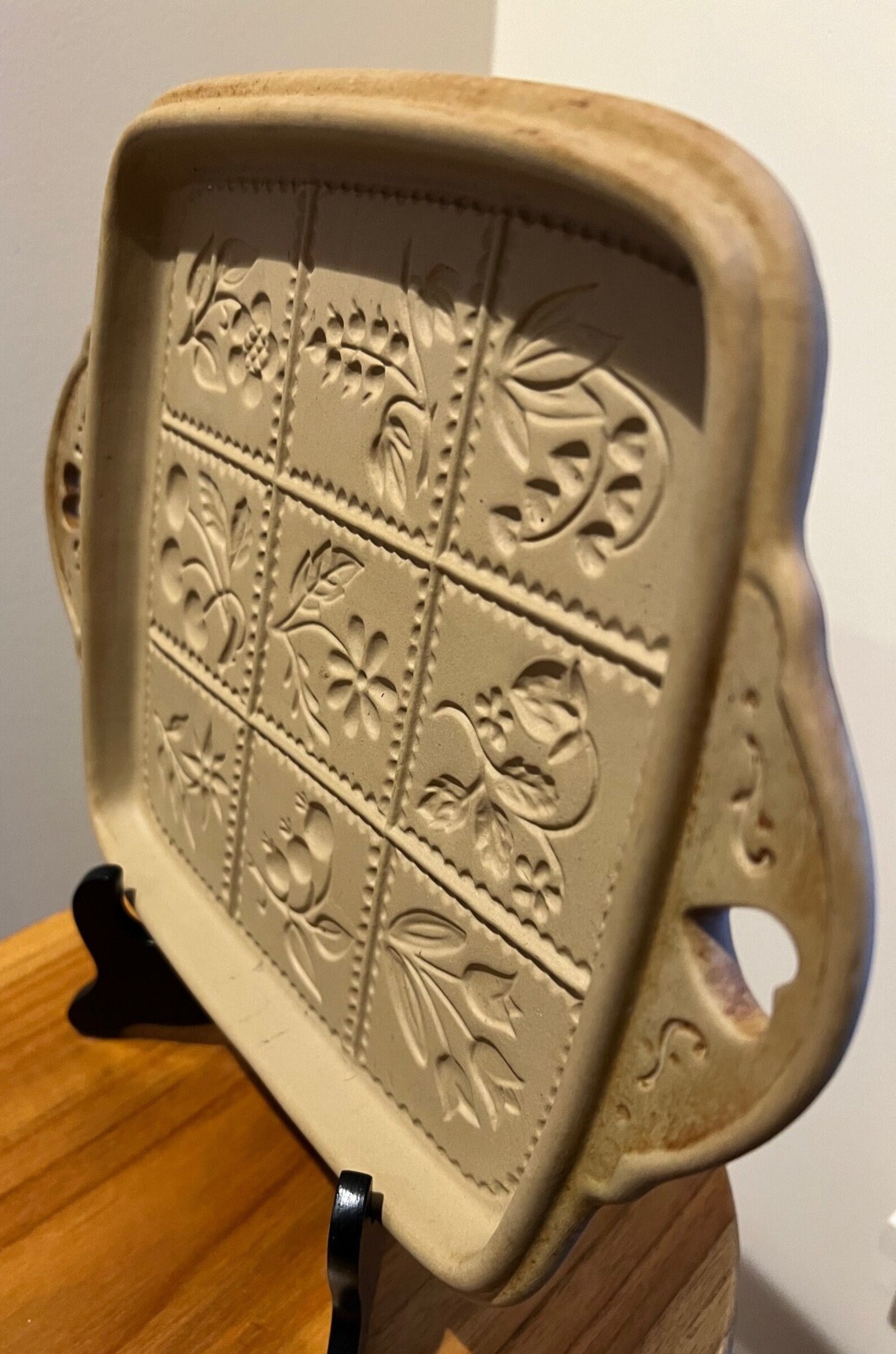 Vintage Shortbread Mold Brown Bag Cookie Art Recipes 1988 Wild Flowers ...