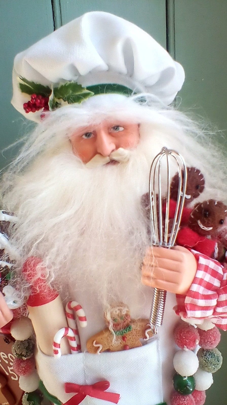 Baking Gingerbread With Santa Father Christmas Collectible OOAK ...