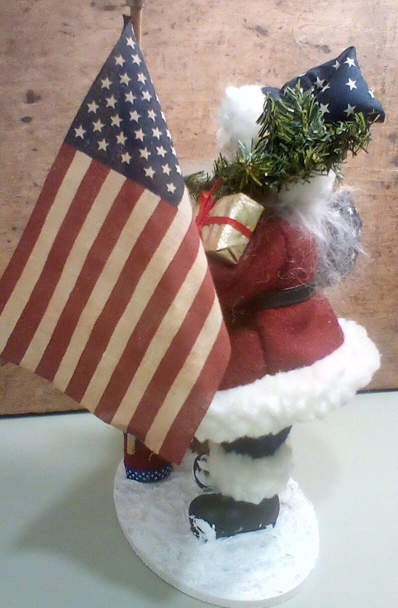 Patriotic Americana SANTA Father Christmas Santa Claus - Etsy