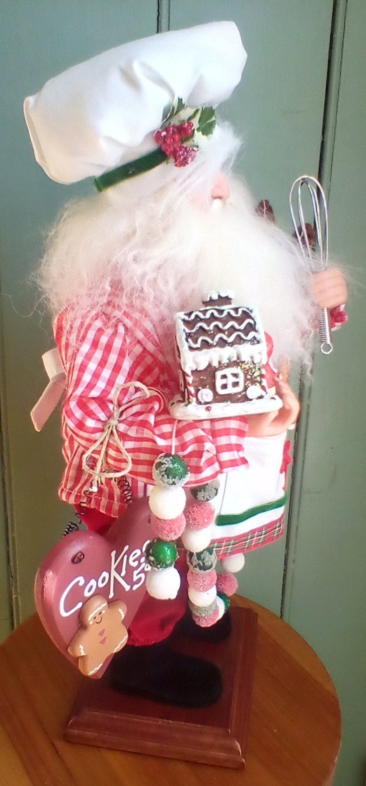 Baking Gingerbread With Santa Father Christmas Collectible - Etsy