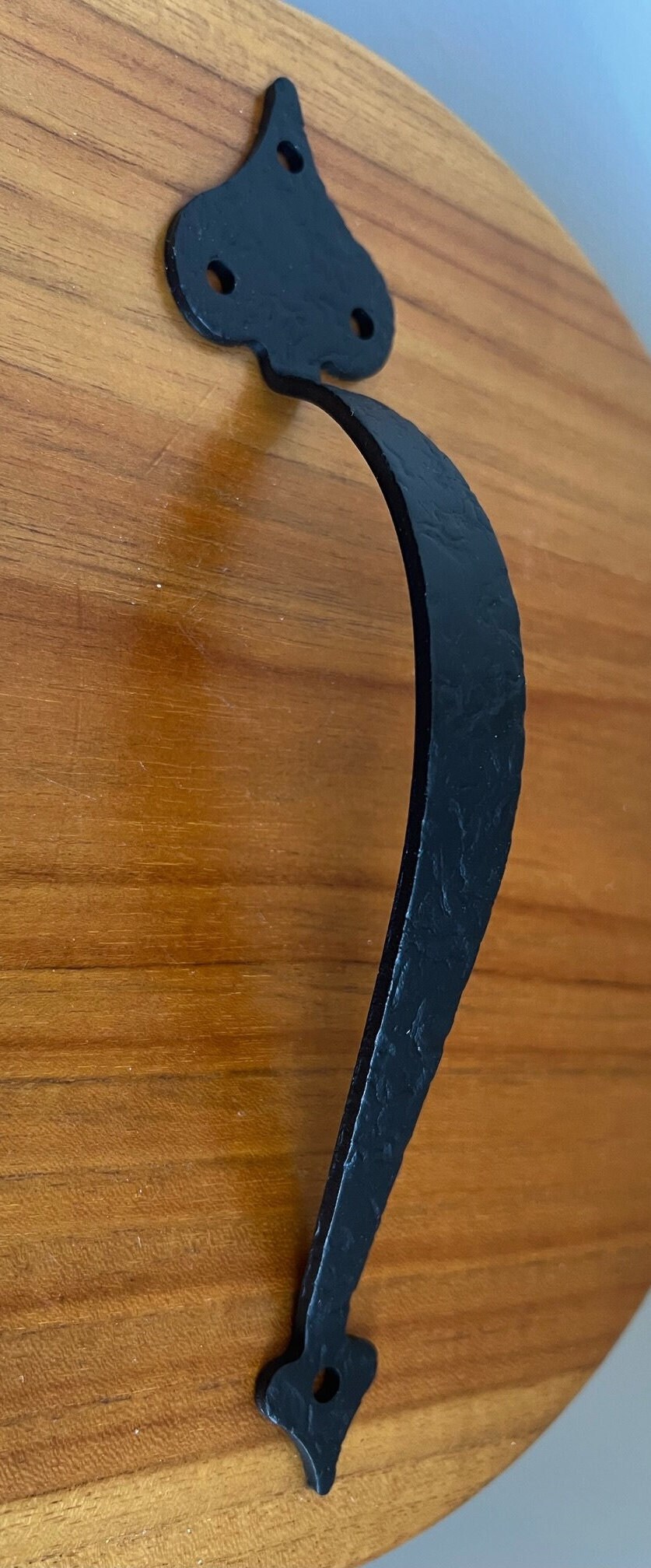 Hand Forged Iron Door Pull Handle Wrought Iron Blacksmith Rustic ...