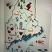 Map of Maine Counted Cross Stitch Pattern by Susan Hillis Designs ...