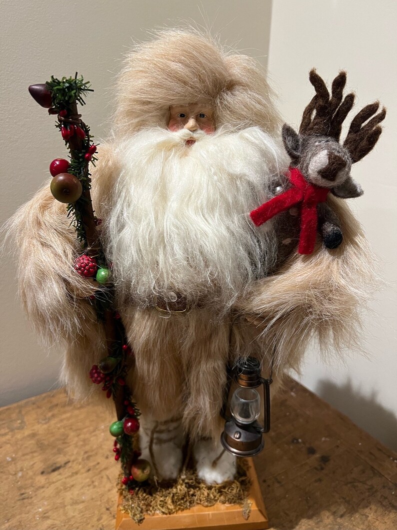 Mountain Man Father Christmas woodsman Santa Collectible Santa Claus ...