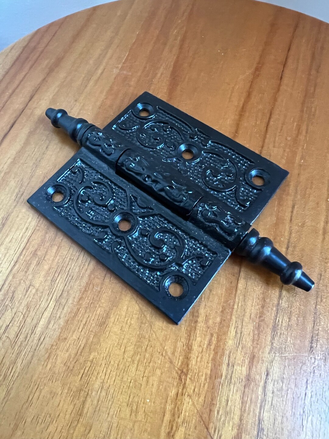 3-inch X 3-inch Reproduction Iron Steeple Tip Door Hinges Vintage ...